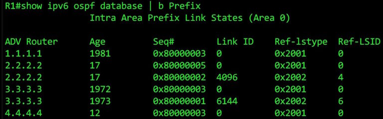 OSPFv3 – HOW TO READ IPv6’s OSPF DATABASE – NETWORK FUN-TIMES