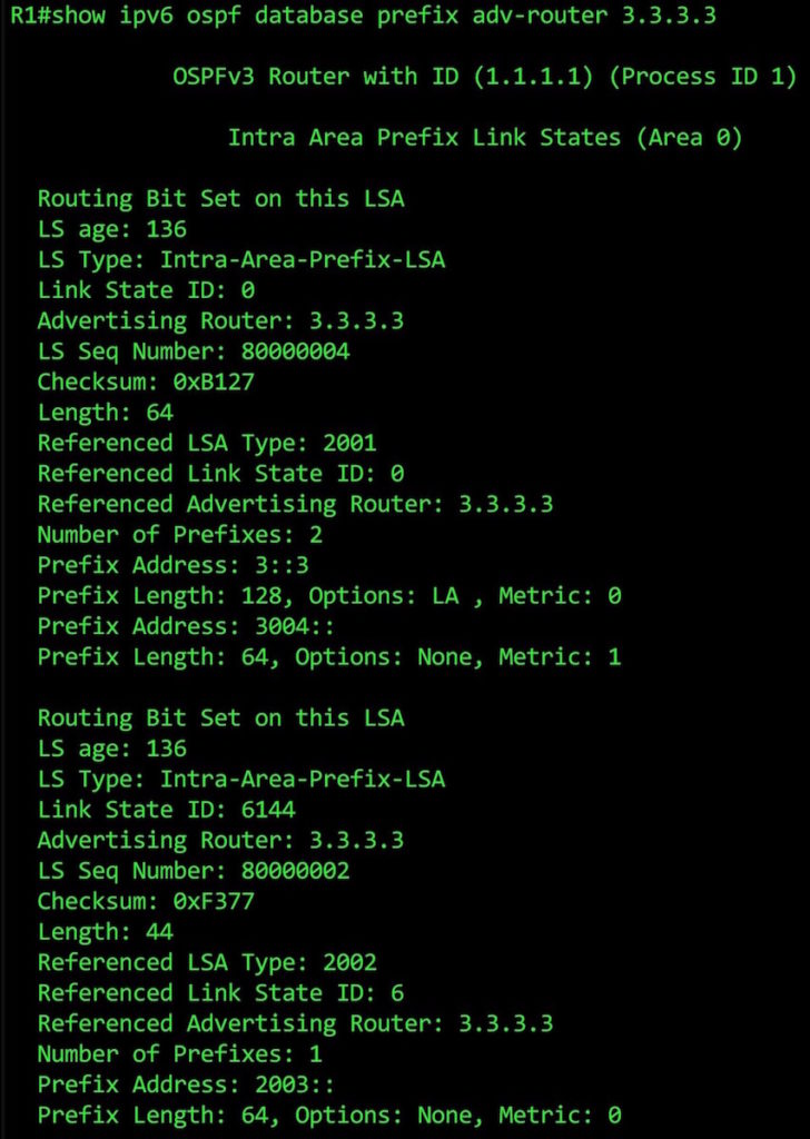 OSPFv3 – HOW TO READ IPv6’s OSPF DATABASE – NETWORK FUN-TIMES