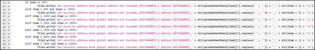 USING PYTHON TO CREATE 12,000 LINES OF JUNIPER SRX CONFIG IN 0.01 ...