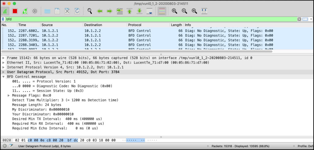 Bfd On Junos Bidirectional Forwarding Detection Juniper Config Multi Vendor Explanation