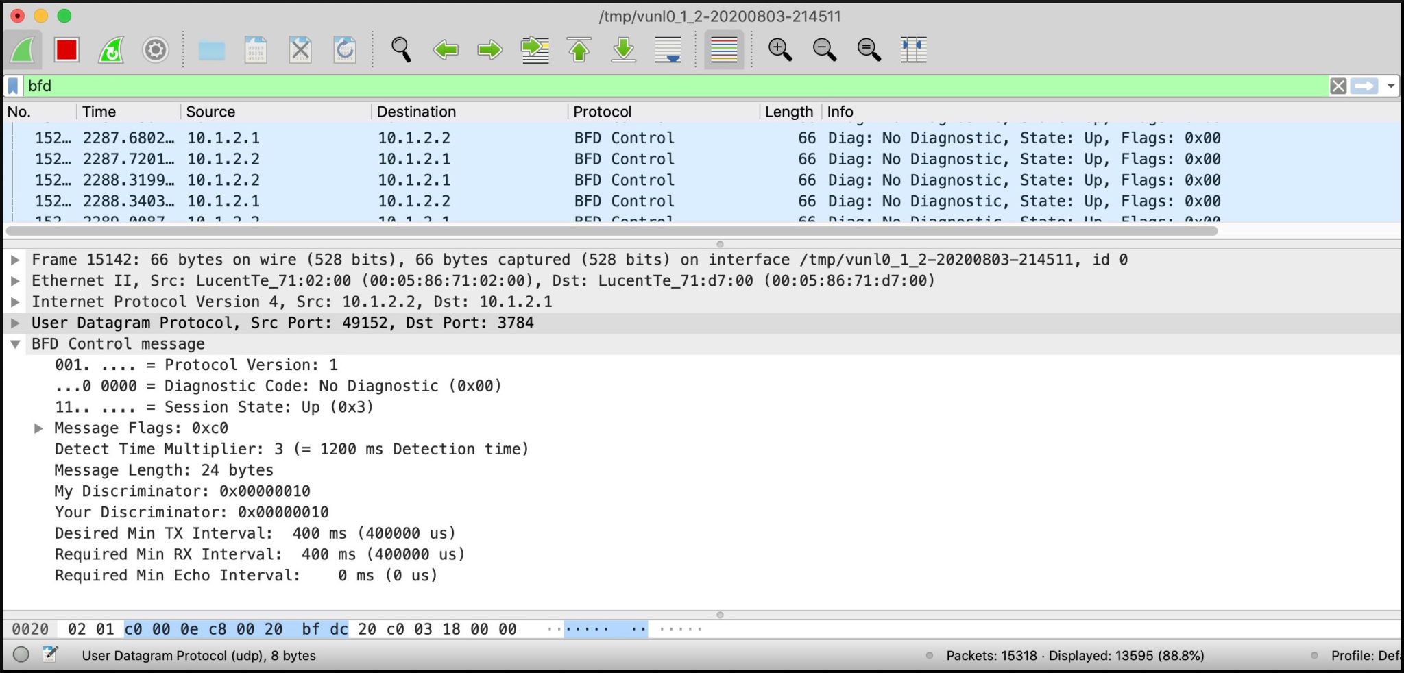 Bfd On Junos Bidirectional Forwarding Detection Juniper Config Multi Vendor Explanation