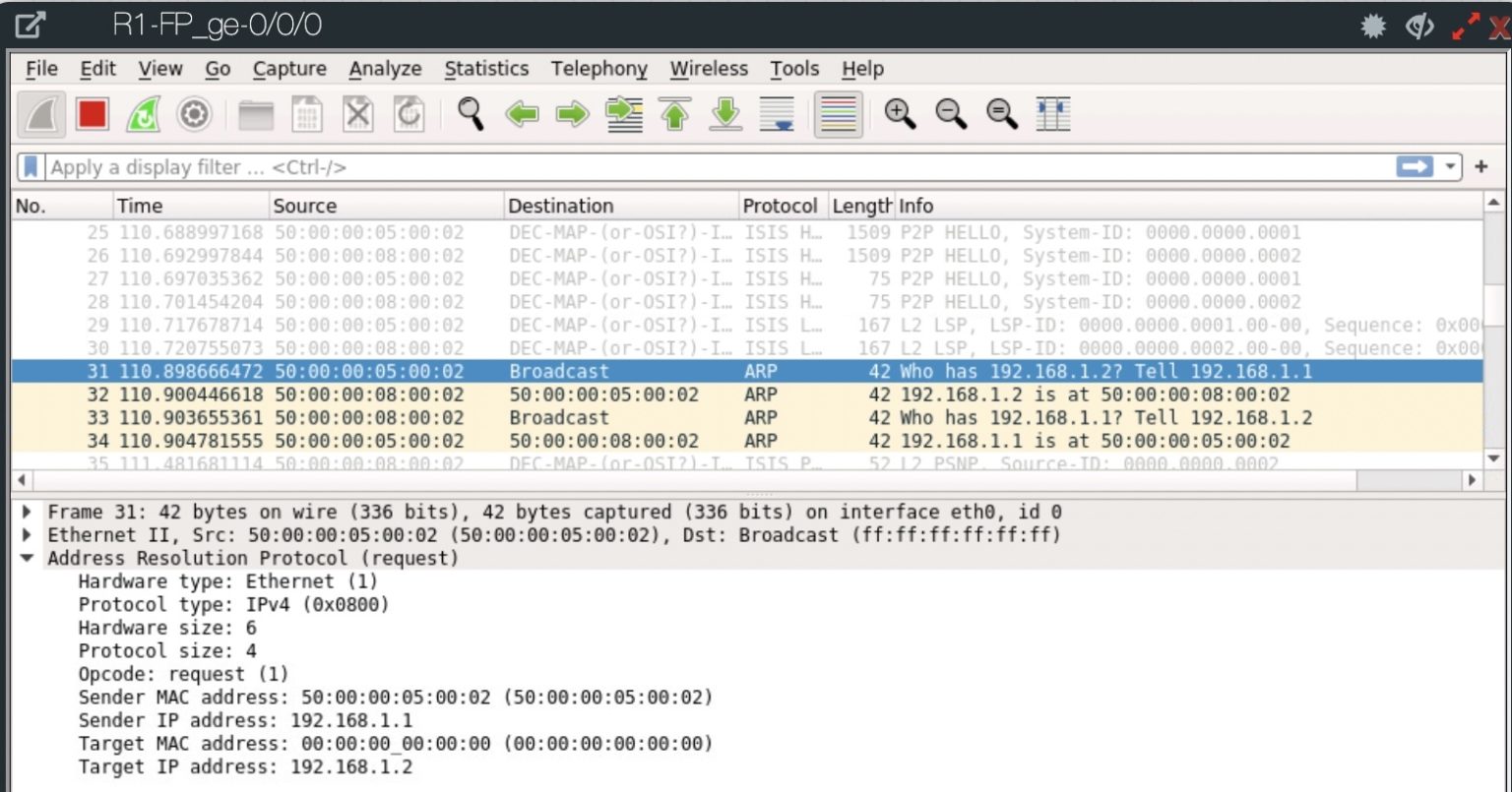 IS-IS and Unnumbered Ethernet Interfaces in Junos – NETWORK FUN-TIMES